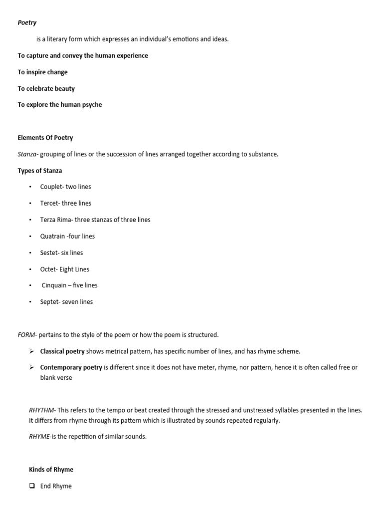 Prelim Creative Writing | PDF | Metre (Poetry) | Poetry