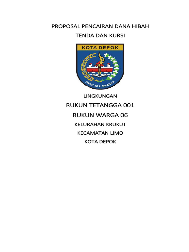 PROPOSAL PENCAIRAN DANA HIBAH | PDF PROPOSAL PENCAIRAN DANA HIBAH | PDF