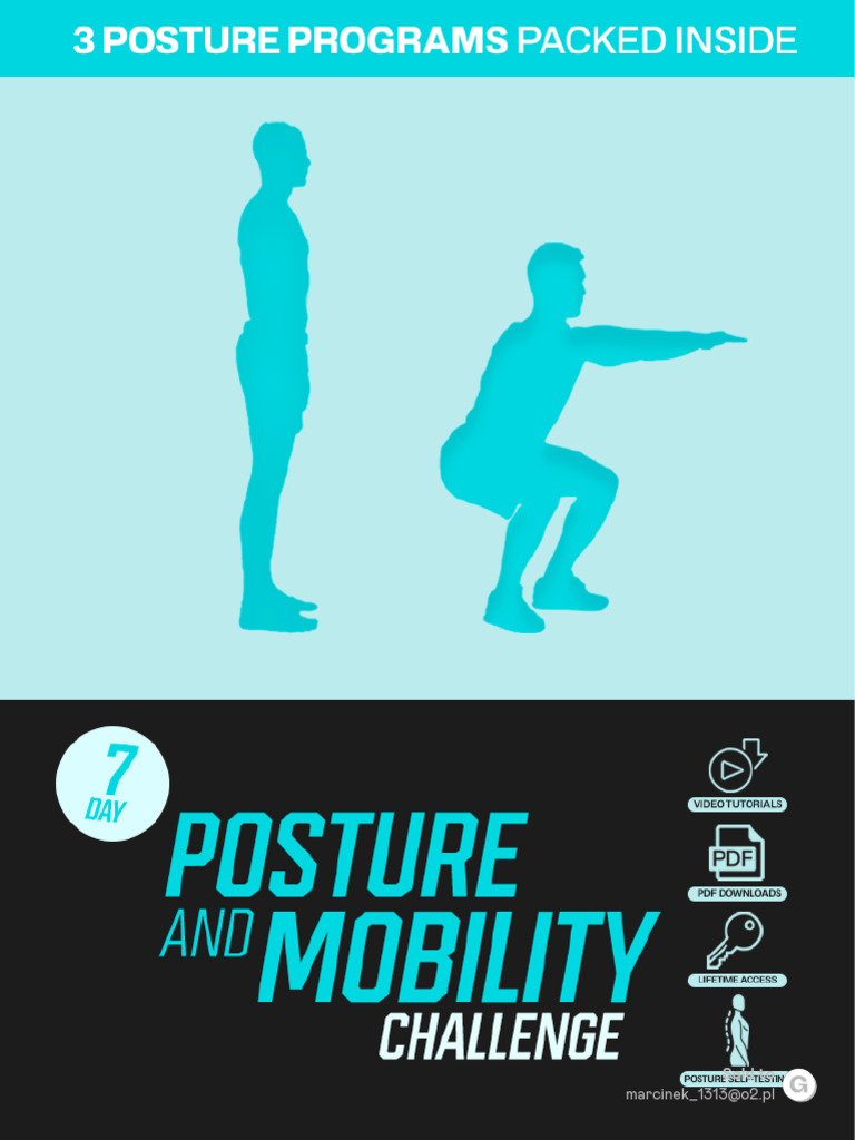 7 Day Posture and Mobility Challenge - by KW | PDF | Self-Improvement