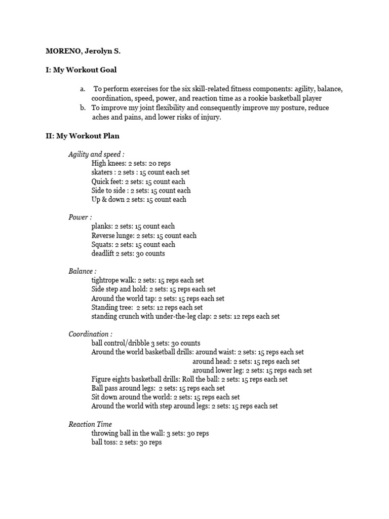 Pe Workout Plan | PDF