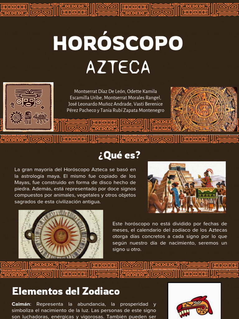 Equipo 6- Horóscopo Azteca | PDF | Zodíaco | Astronomía