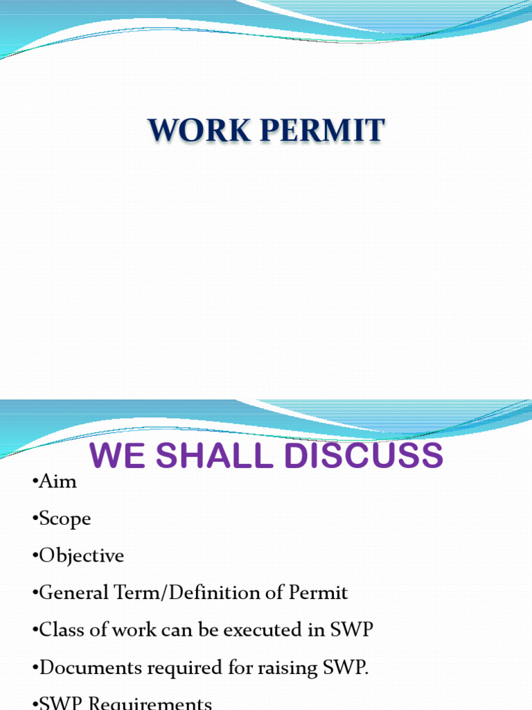 SAFE WORK PERMIT NEW | PDF | Safety | Nondestructive Testing