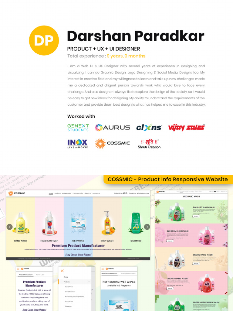 Darshan Paradkar Portfolio | PDF