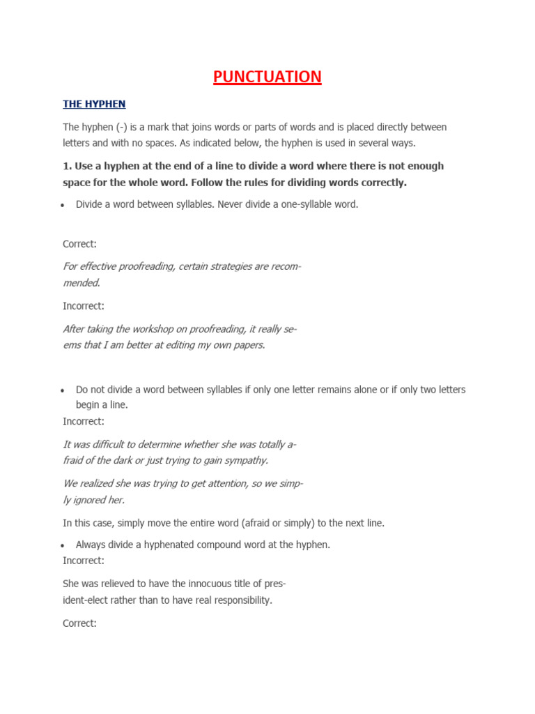 PUNCTUATION Rules | PDF | Bracket | Ellipsis