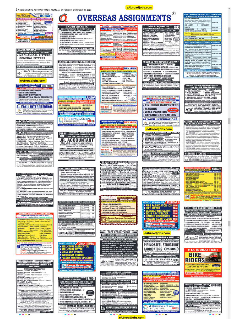 Assignment Abroad Times Today PDF 21 Oct 2023 | PDF