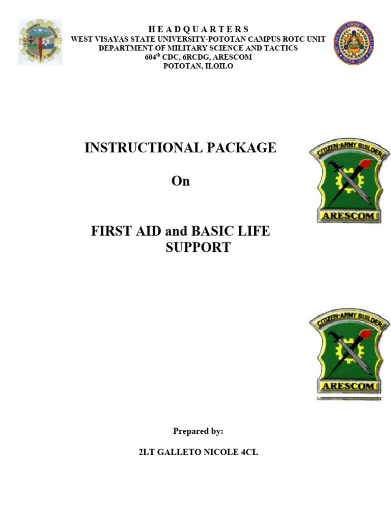 First Aid and Basic Life Support Guide | PDF | Reconnaissance | Military