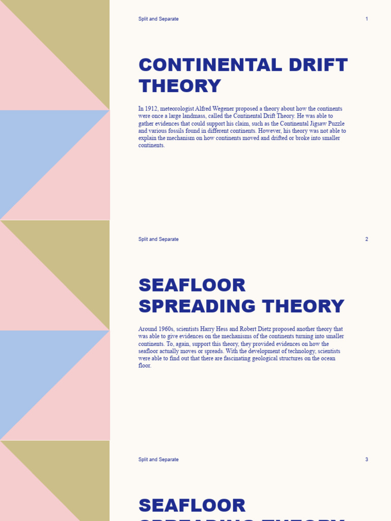 Continental Drift Theory | PDF | Plate Tectonics | Structural Geology