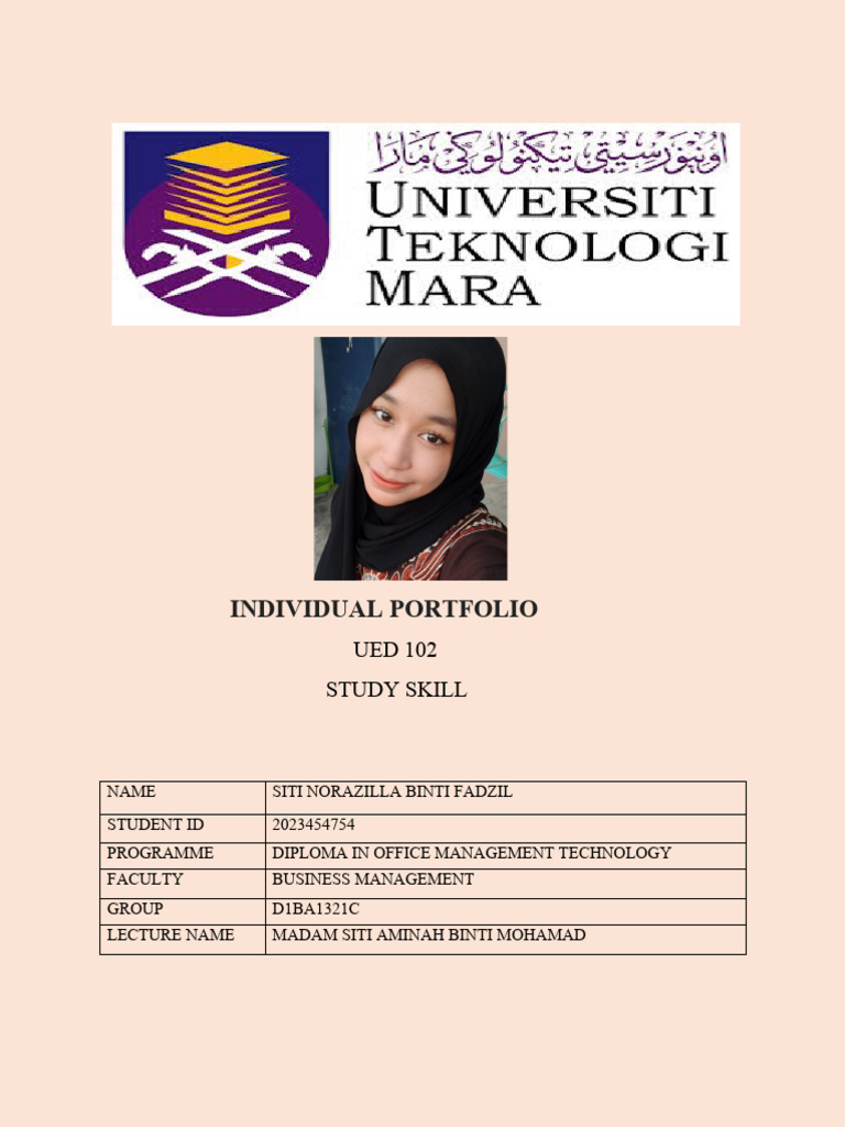 Ued 102 (E-Portfolio) - Siti Norazilla Binti Fadzil | PDF | Career & Growth