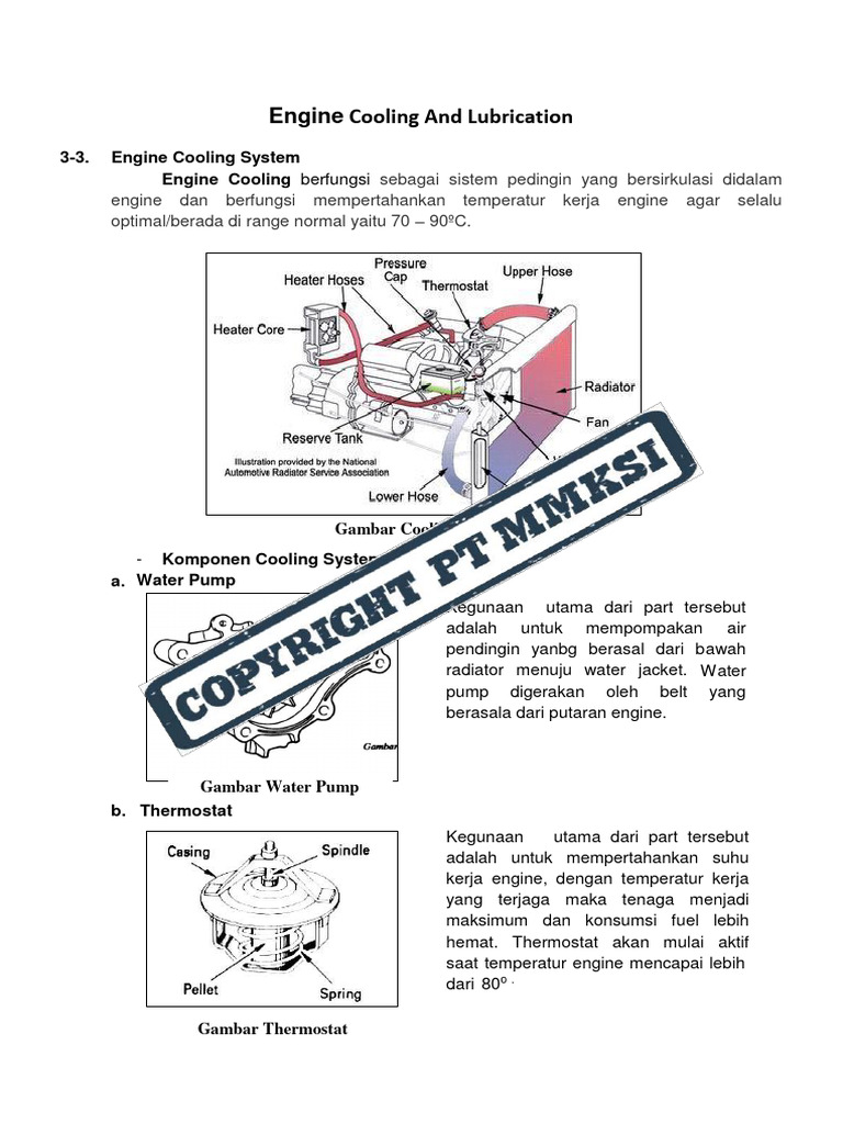 Engine Cooling and Lubrication | PDF