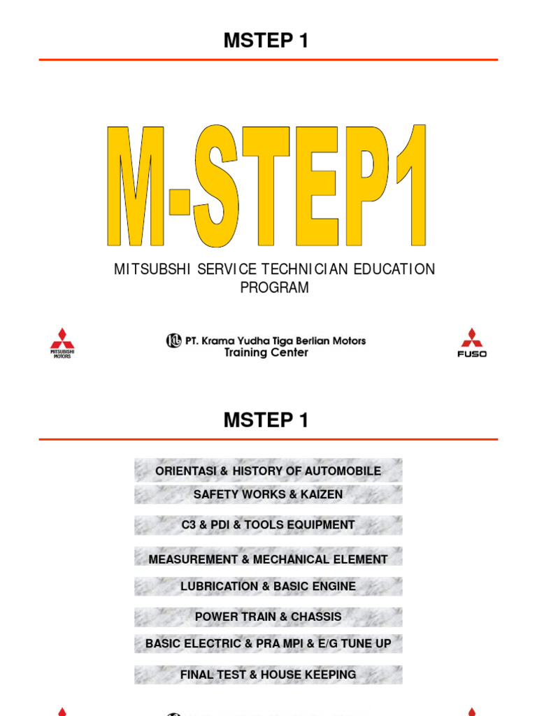 Pelatihan MSTEP 1 untuk Mekanik | PDF