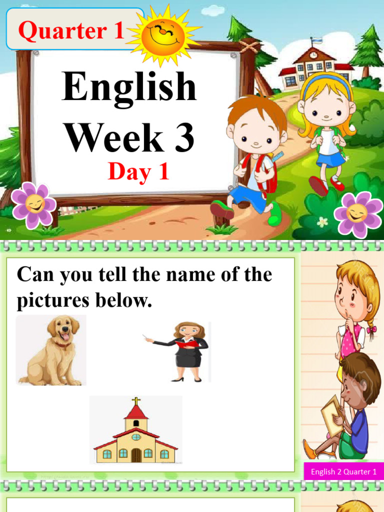 q1 English Week 3 | PDF | English Language | Word
