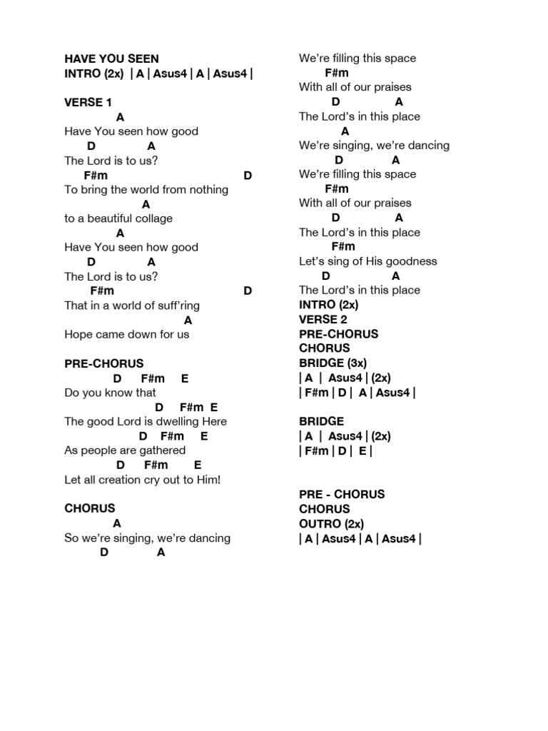 Feast Chords 4 | PDF | Song Structure