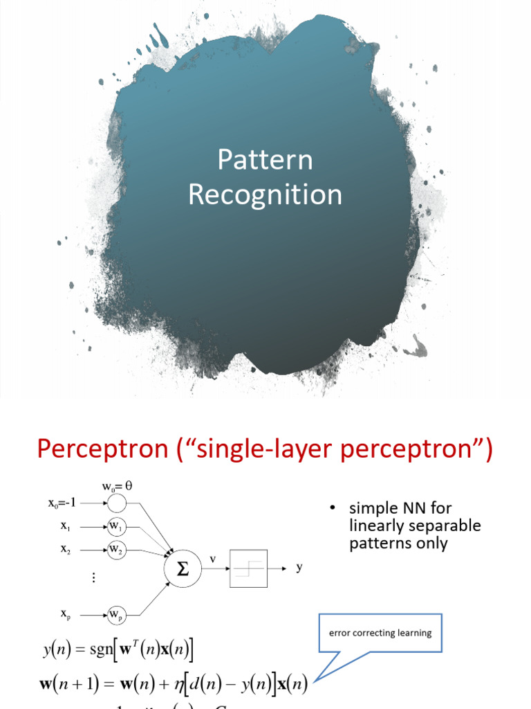 07 Pattern Recognition Pdf Pattern Recognition Statistical Classification