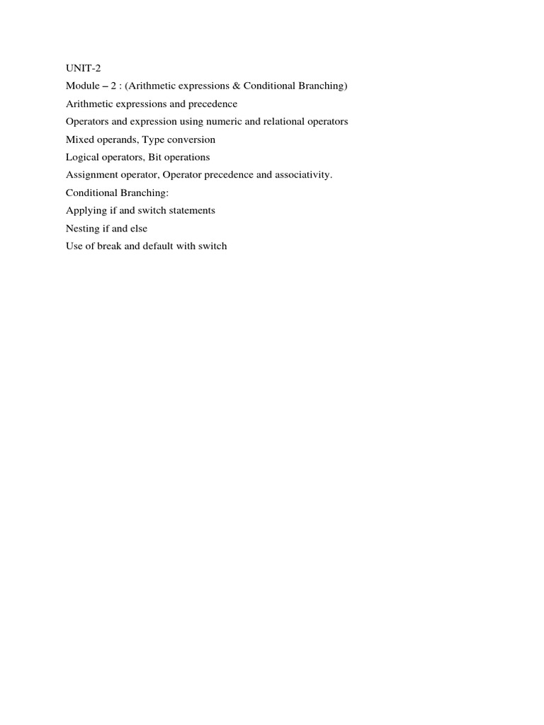 Unit 2 Question PPS | PDF | Integer (Computer Science) | Data Type