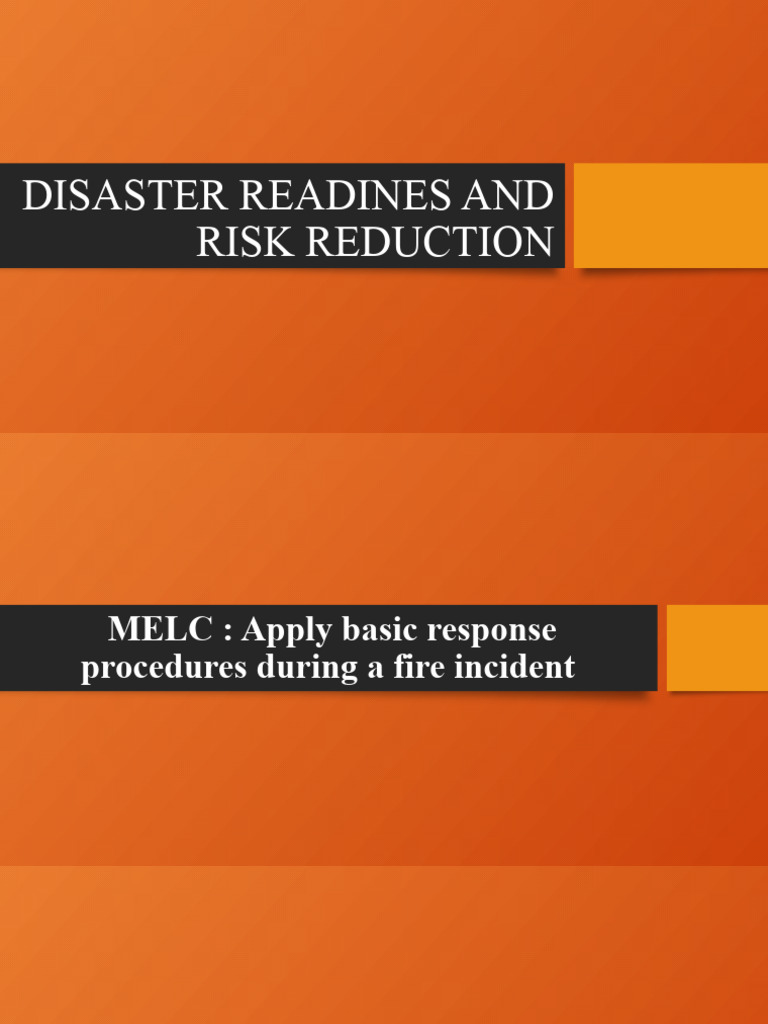 Disaster Readines and Risk Reduction Fire Hazards | PDF