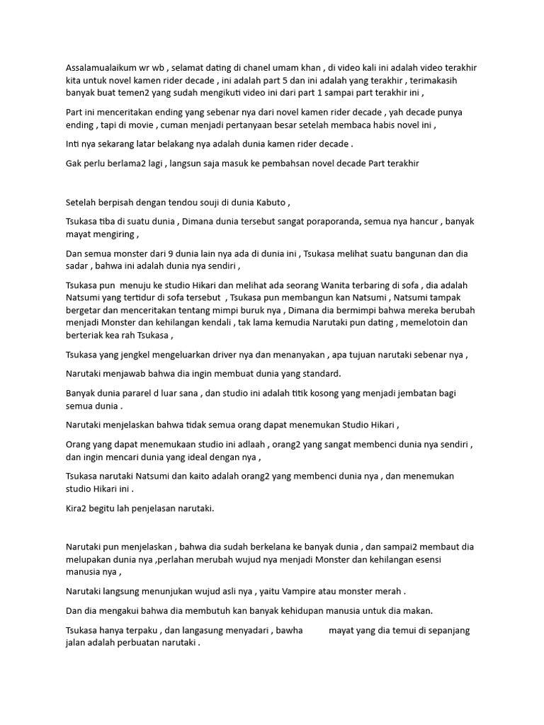 Novel Decade Part 5 | PDF | Dewasa Muda