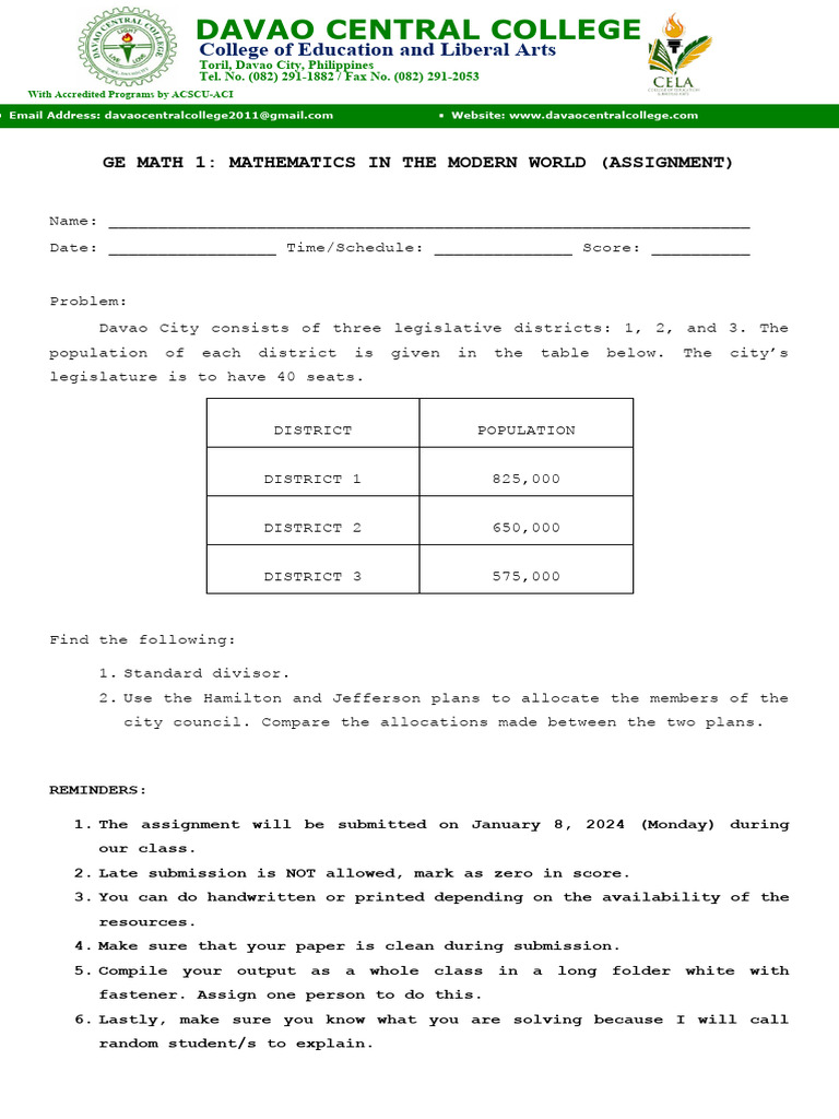 GE-MATH-1_-ASSIGNMENT | PDF