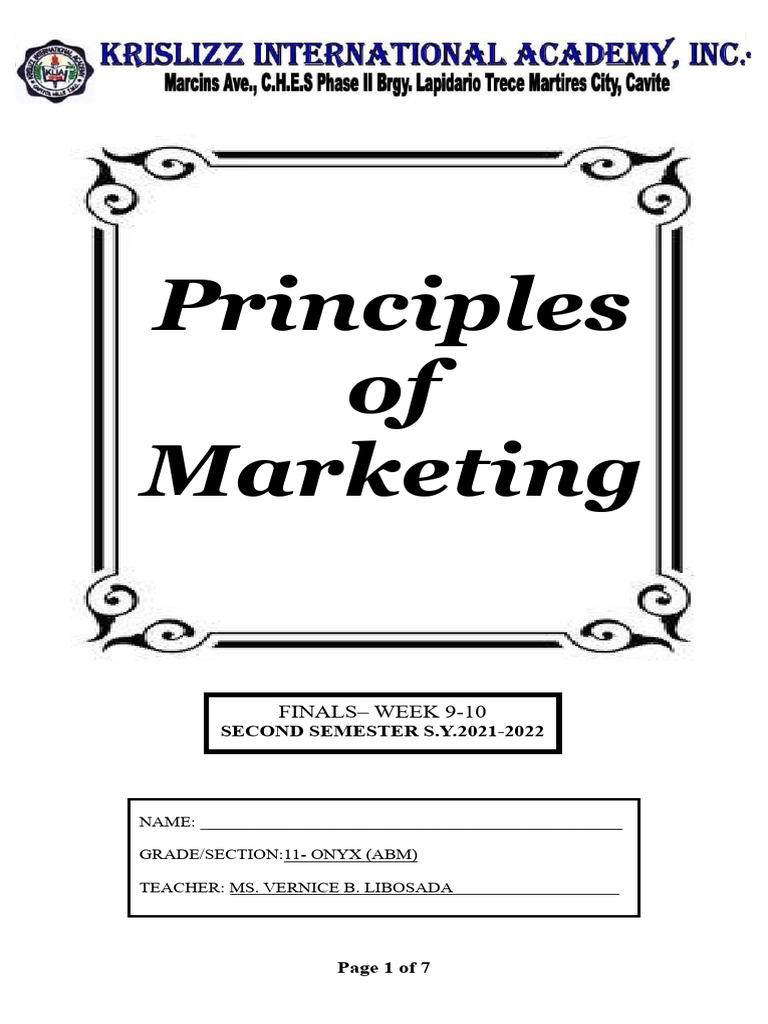 Mini Marketing Plan Guide for Students | PDF | Business
