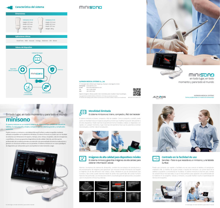 Catalogue Minisono ES 1901 | PDF | Tableta | Ultrasonido médico