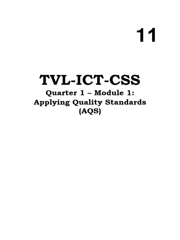 CSS 11 Q1 W12 Pecs - Aqs | PDF | Occupational Safety And Health ...