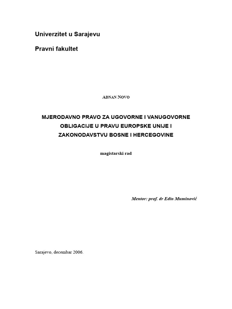 Magistarski Rad | PDF