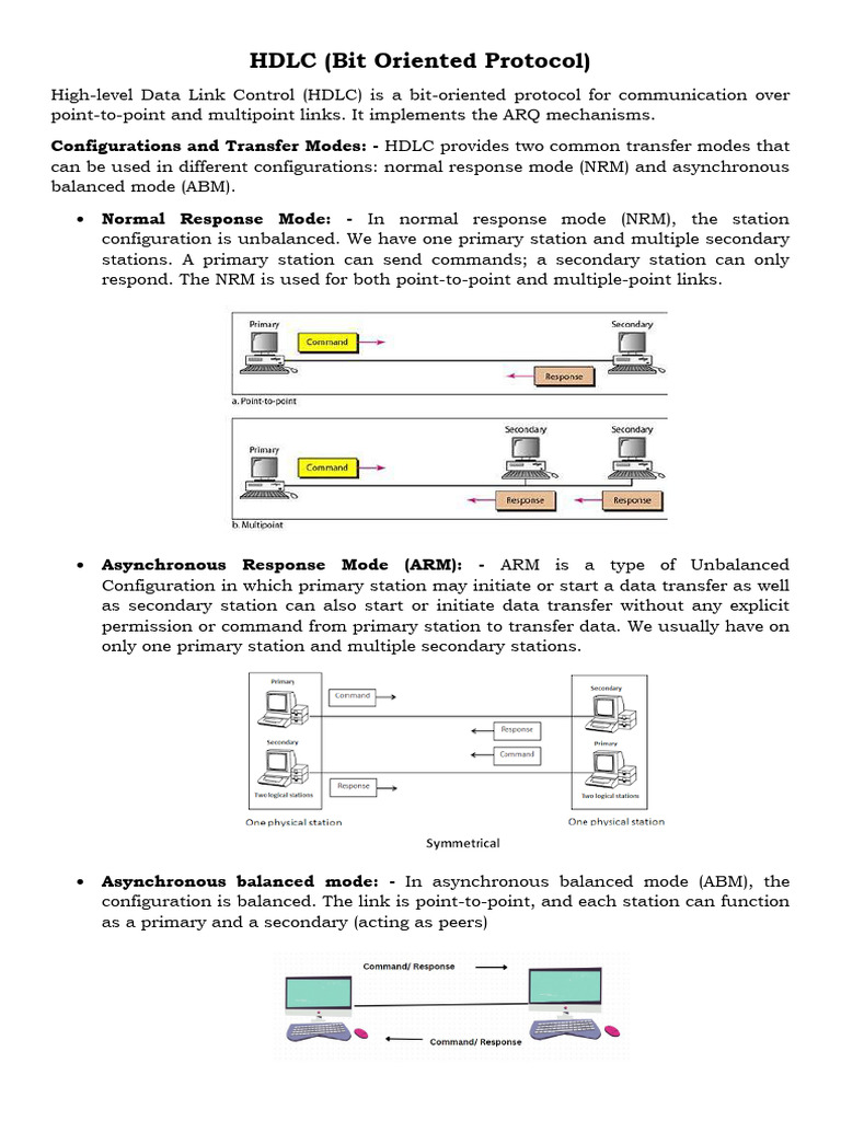 HDLC 1 | Download Free PDF | Computer Science | Communications Protocols