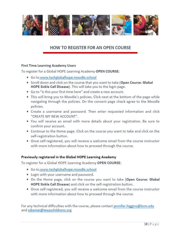 How To Register For OPEN COURSES (SCD) | PDF