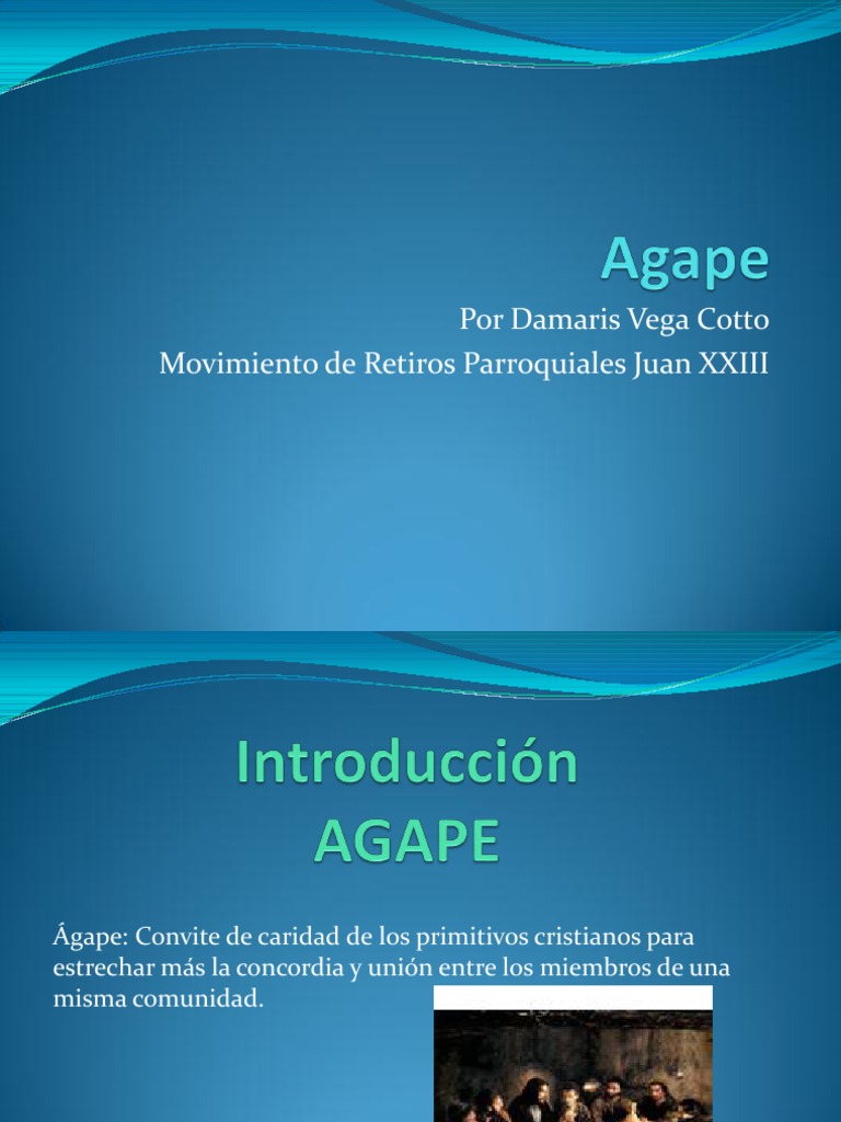 Agape | PDF | Amor | Creencia religiosa y doctrina