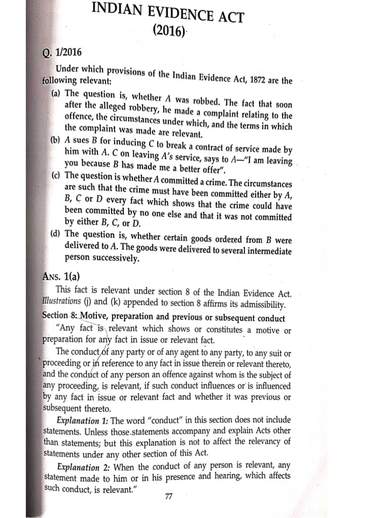 Solved Papers Evidence (Ajit) | PDF