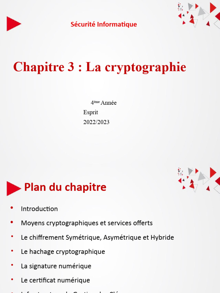 Chapitre 3_Cryptographie | PDF | Public-key cryptography | Cryptage