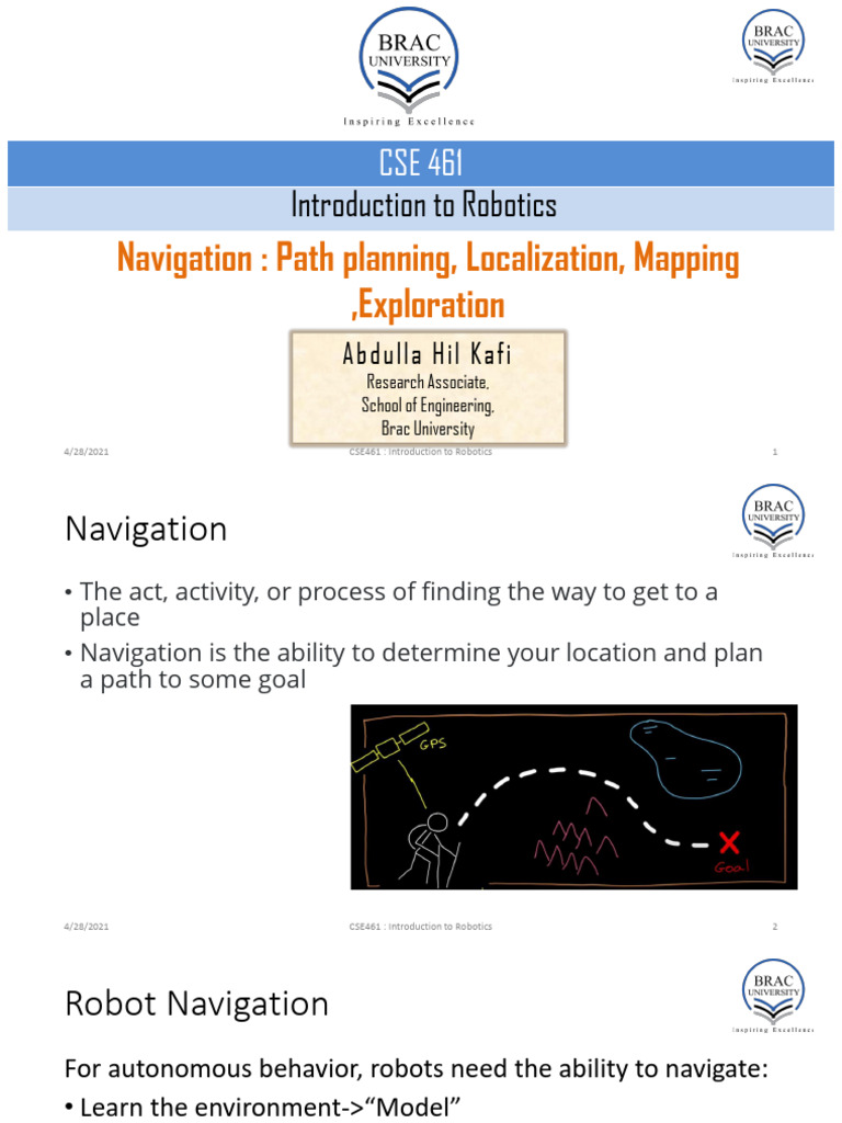 Cse 461 Navigation Pdf Robotics Computer Science