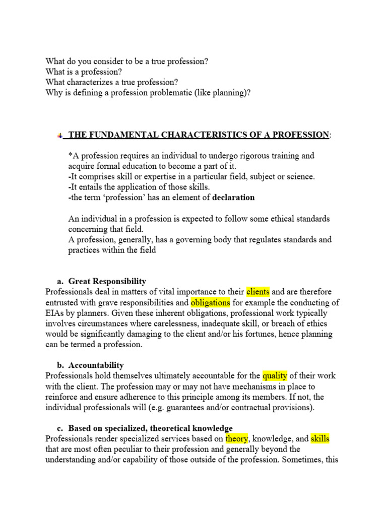 11 Profession and Government | PDF