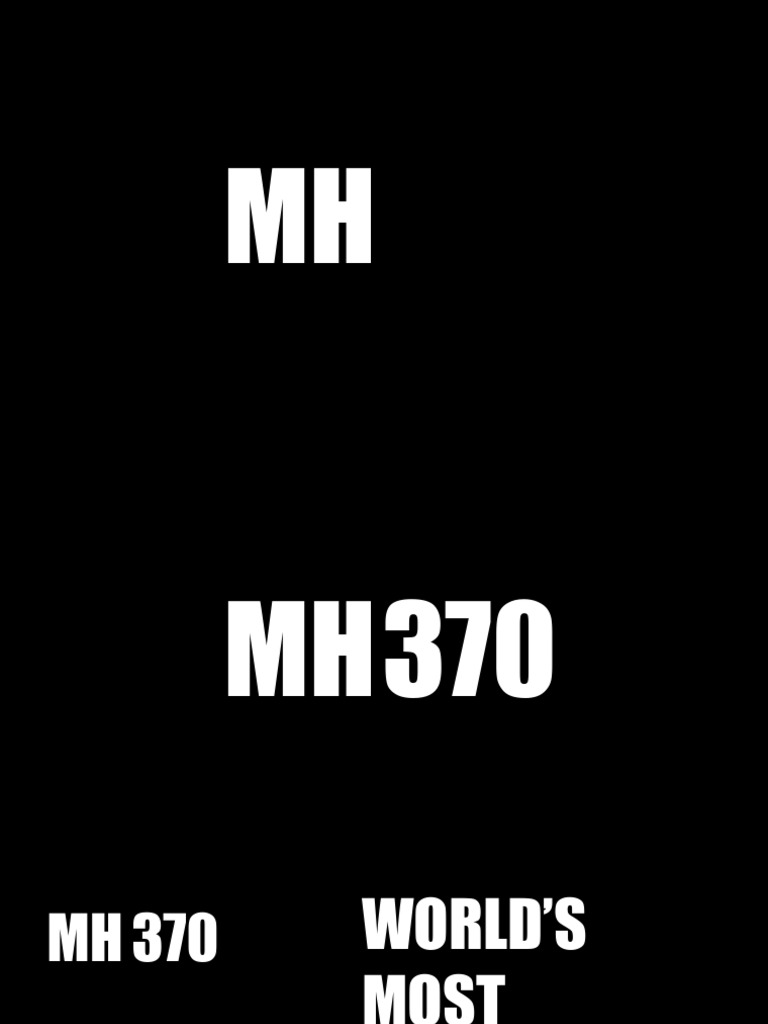 Mh370 Pdf Malaysia Airlines Flight 370 Aeronautics