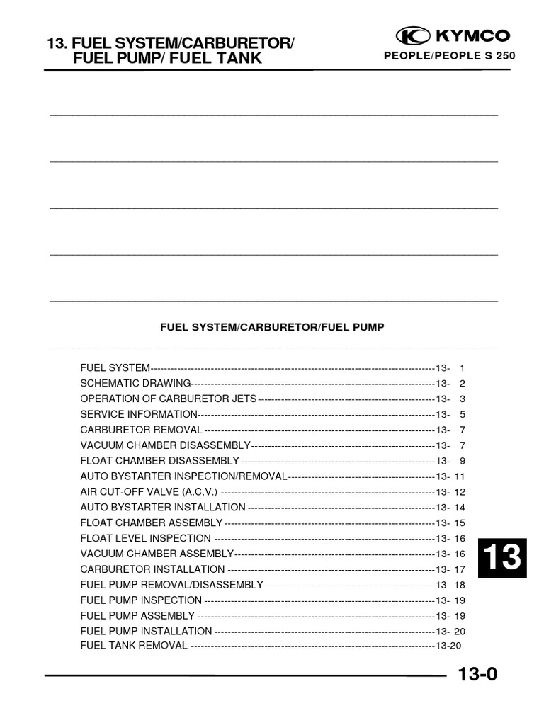 P250-250S Cap 13 FUEL SYSTEM) | PDF