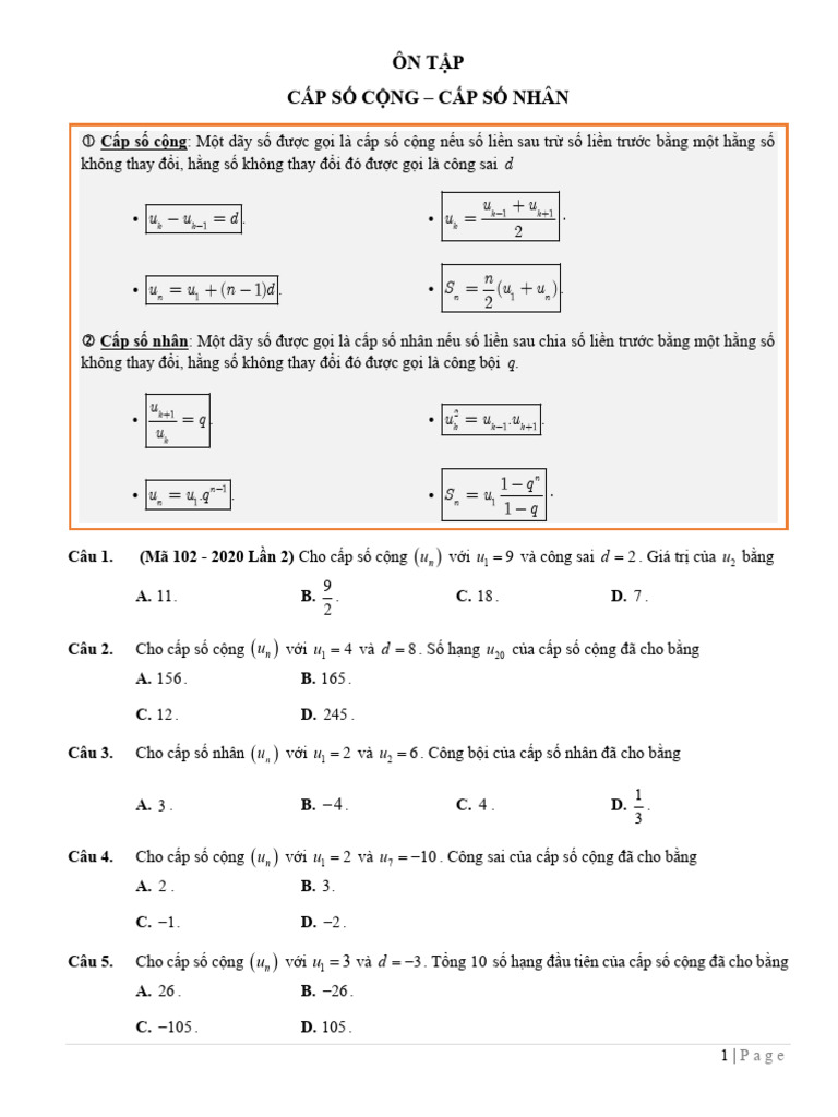 ÔN TẬP CSC CSN XS | PDF