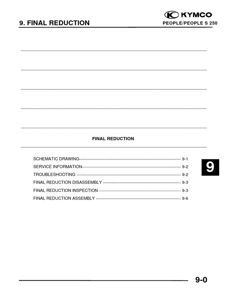 P250-250S Cap 09 (Transmission FINAL REDUCTION) | PDF | Bearing ...