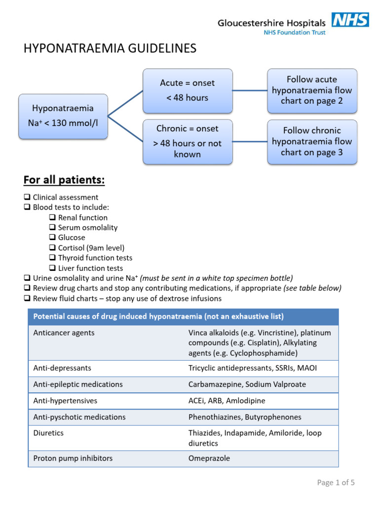 Neonatal Hyponatraemia | PDF
