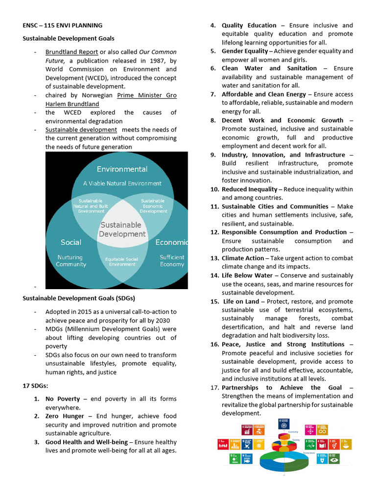 Reviewer Lesson 1 and 2 Envi Planning | PDF