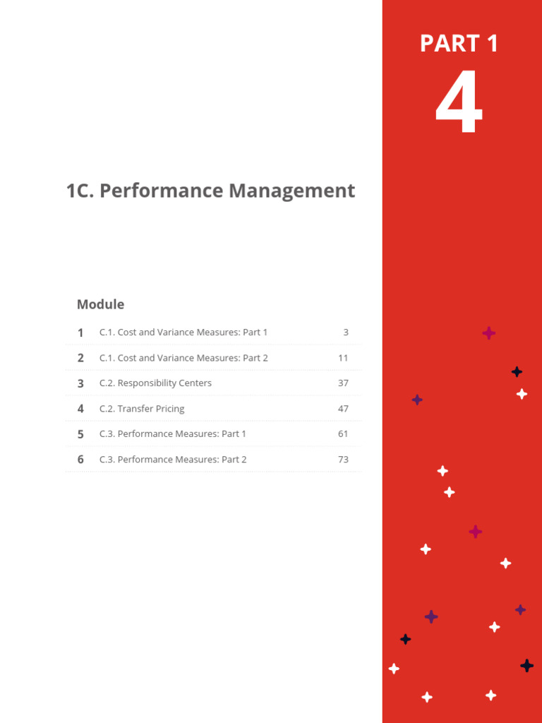 CMA Performance Management Guide | PDF | Variance | Cost