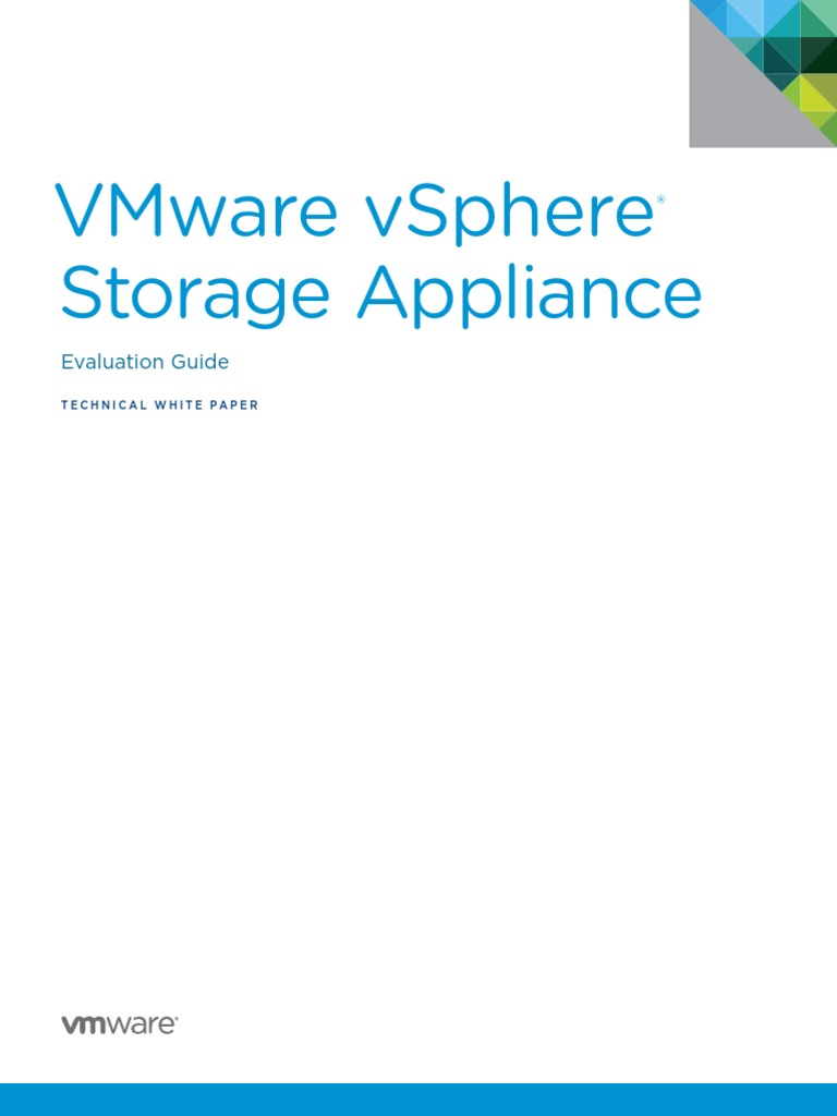 VMware Vsphere Storage Appliance Evaluation Guide | PDF | V Mware | Ip ...