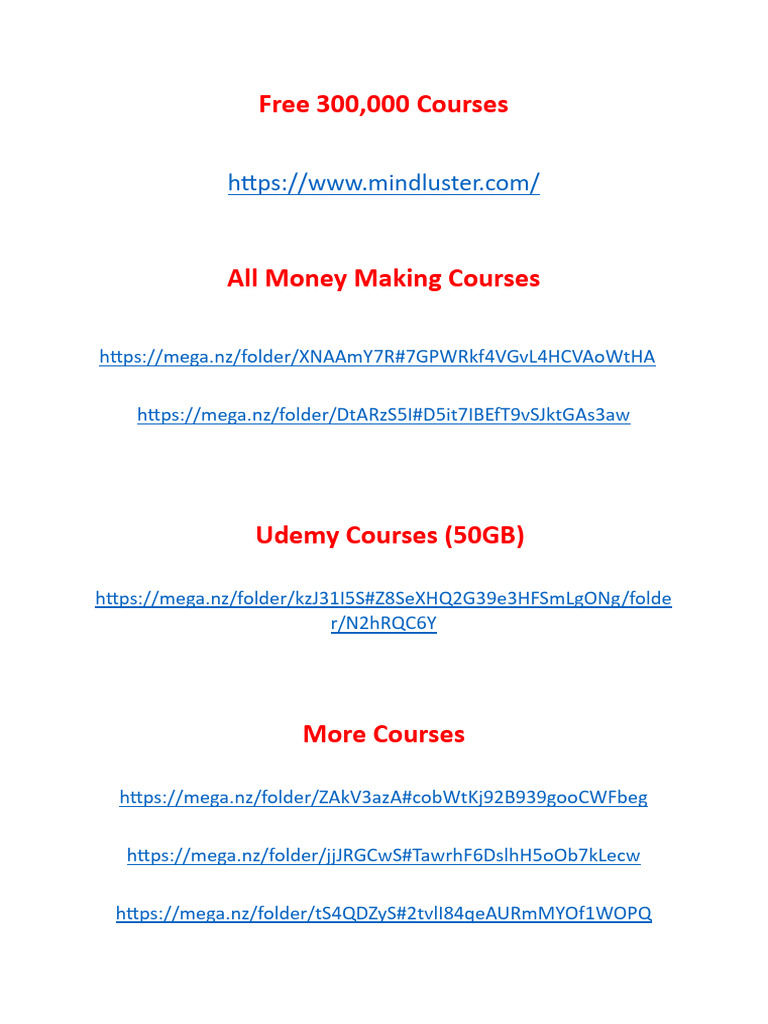 Courses | PDF