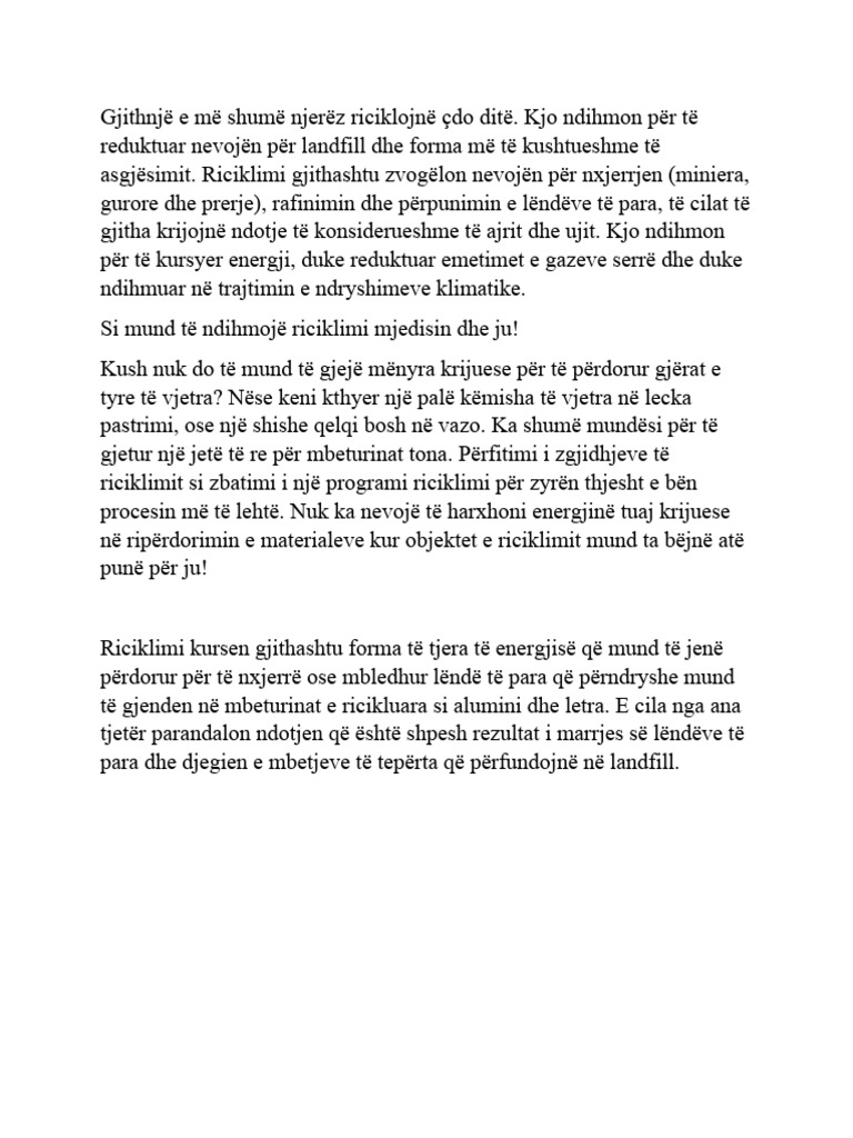 Riciklimi | PDF