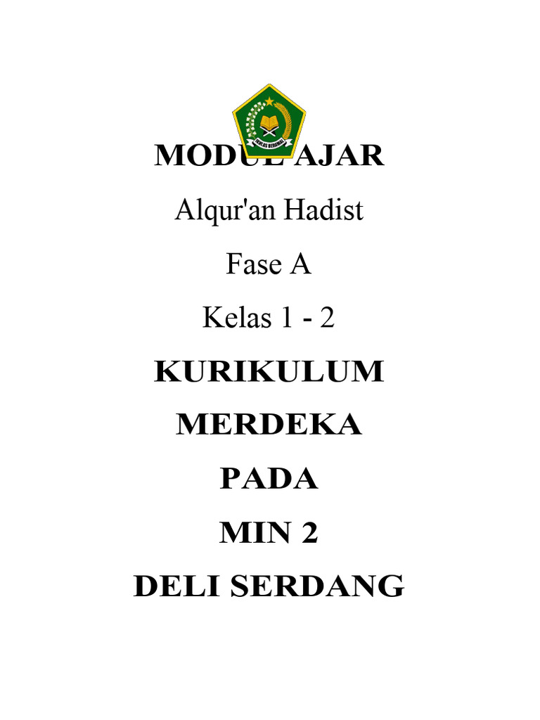 Modul Ajar QH Fase A 1-2 | PDF