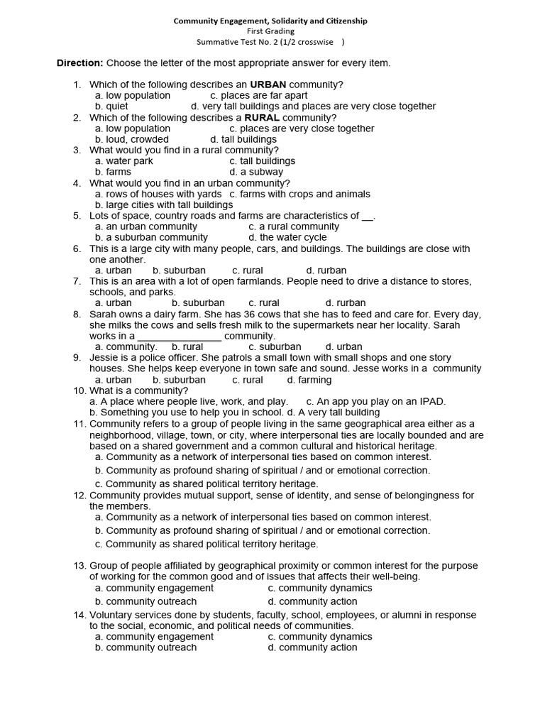 Community Engagement and Types of Communities | PDF | Community | Farms