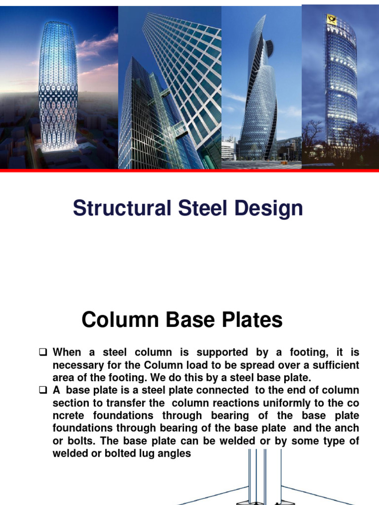 Safi Ss1 l11 Base Plate | PDF | Column | Concrete