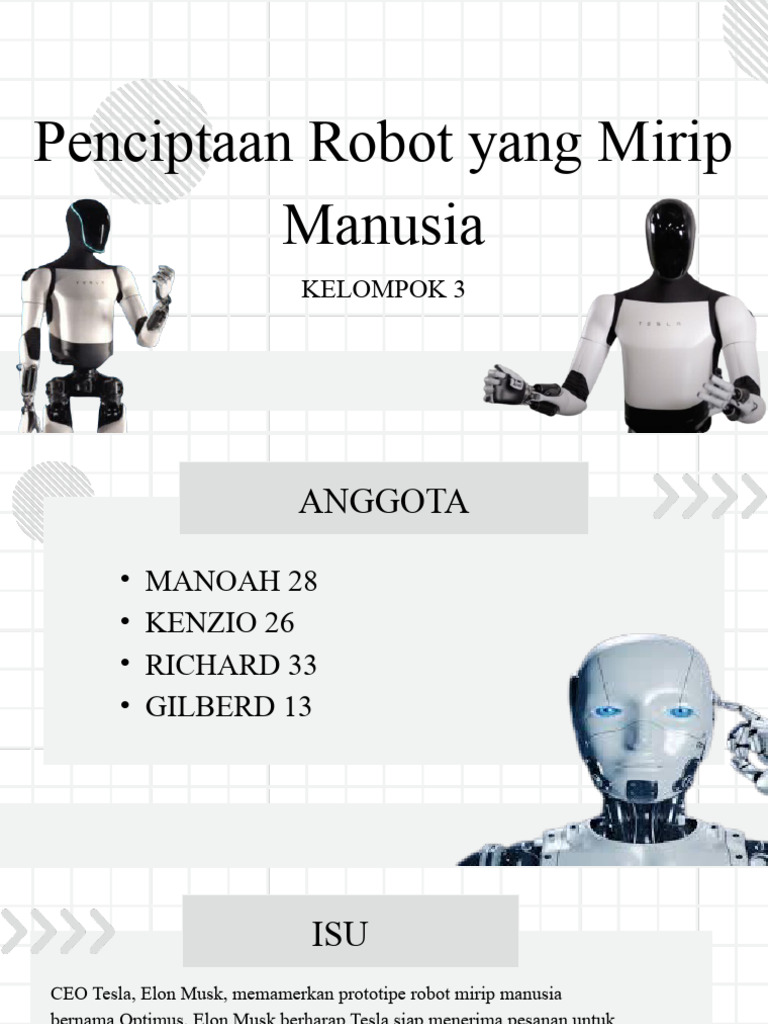 Penciptaan Robot Mirip Manusia | PDF | Komputer