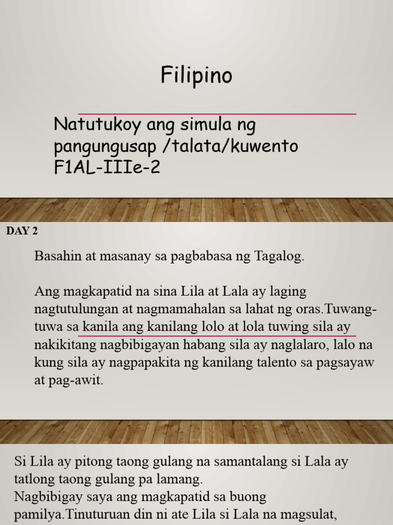 Filipino Q4 W2 | PDF