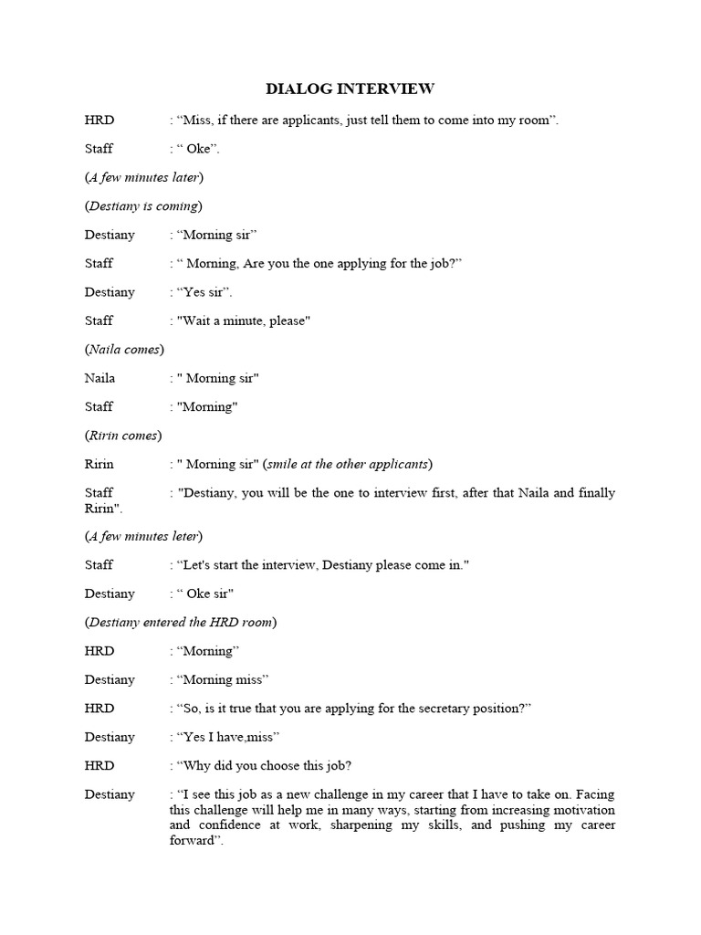 Dialog Interview | PDF | Human Communication | Cognition