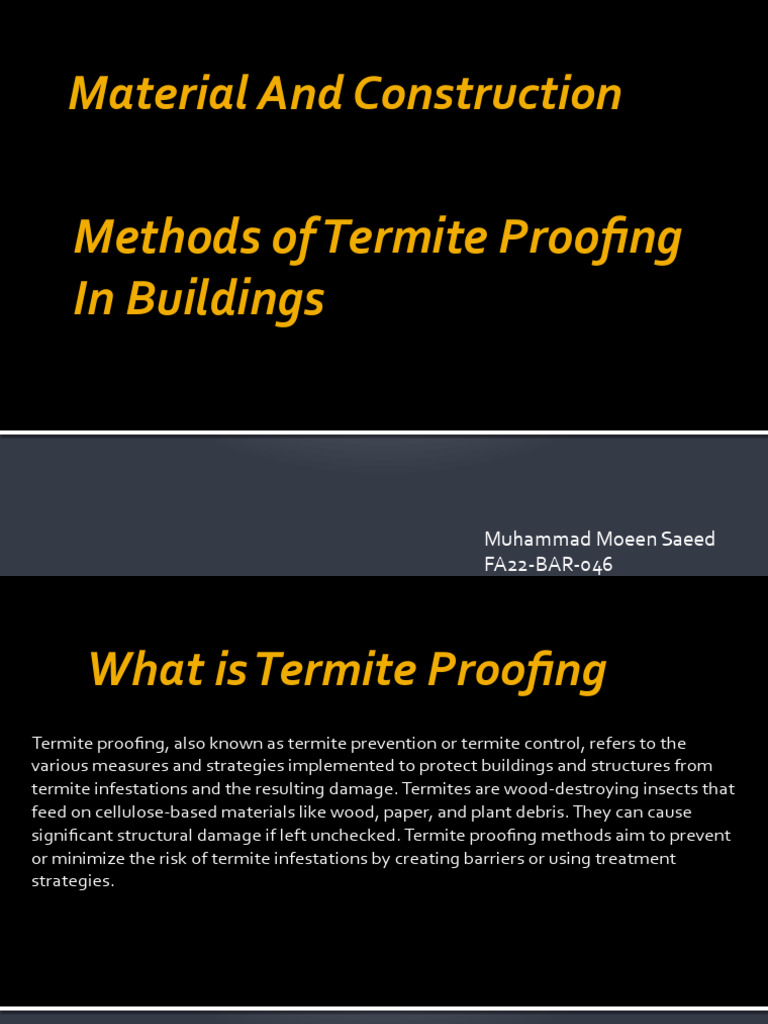 Termite Proofing | PDF