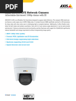 Datasheet Axis p3737 Ple Panoramic Camera en US 413348 (102934) | PDF ...